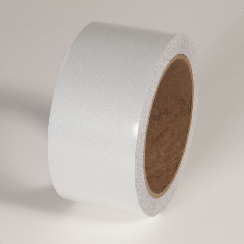 Traffic Sign White Engineer Tape 160 Microns Pe Coated Uv Dust Fog Resistance