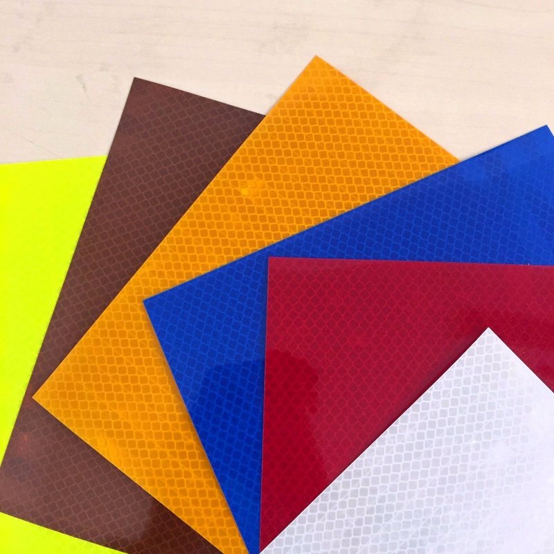 ASTM TYPE IV Prismatic Reflective Tape Retro Reflectivity Acrylic Adhesive