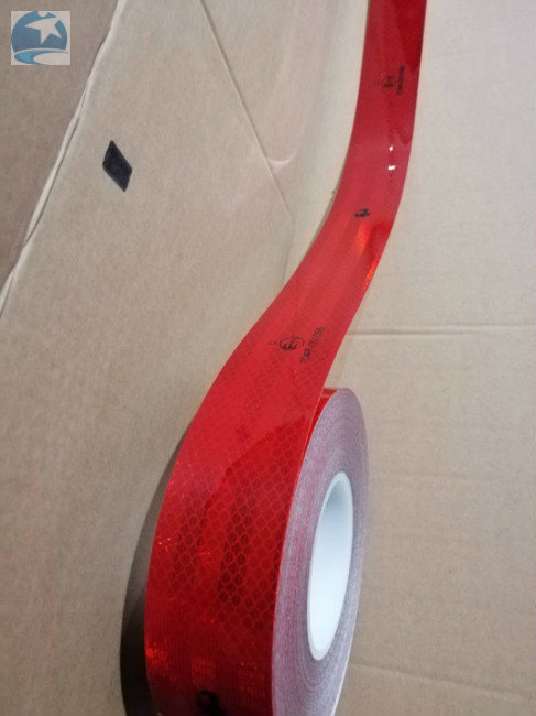 Ultra Bright Prism Red Conspicuity Tape Un Ece R 104 Self Adhesive Retro Reflective