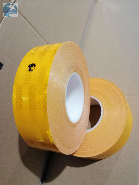 Auto Prismatic Reflective Tape ECE104  Solid Yellow Curtain Grade 50mm x 45.7m