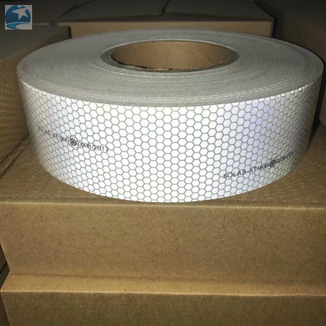 Sew On SOLAS Reflective Tape , Lifejackets Retro White Marine Tape IMO MED Approvals