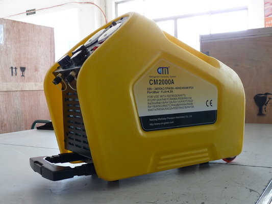 CFC Oil Less Piston Compressor A/C Recharge Machine for Refrigerant Recovery Recycling