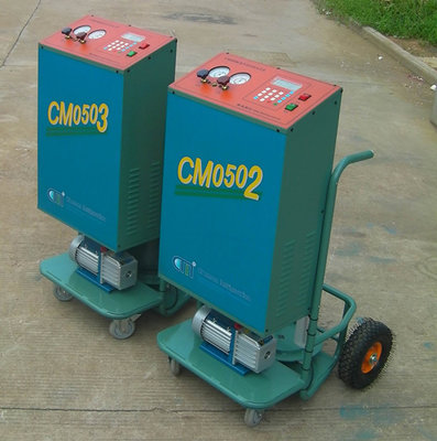 Oil Less Compressor Car Refrigerant Recovery Machines , 1HP Automotive A/C Machine