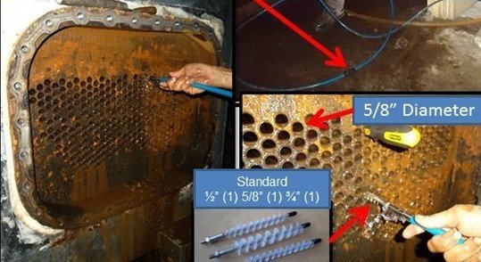 Manual Heat Exchanger Condenser Tube Cleaning System with Flexible Shaft