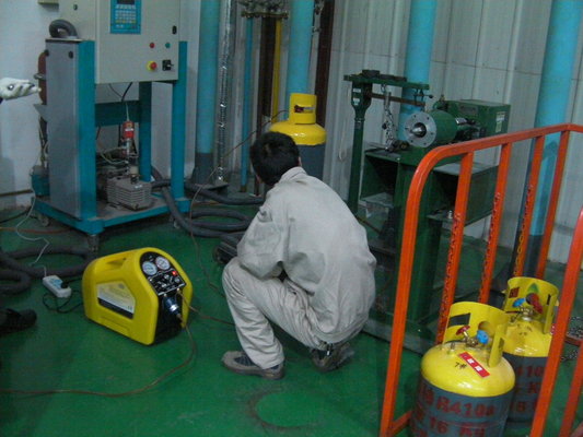Portable Refrigerant Recovery Machine with 1HP Dual Cylinder High Efficiency Compressor