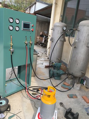 380V / 50HZ Refrigerant Filling Machine Refrigerant Transfer Pump