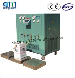 Fast Speed Large Tank Refrigerant Split Filling Machine with 1.5 HP Oil Less Compressor