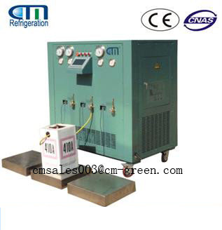 Fast Speed Large Tank Refrigerant Split Filling Machine with 1.5 HP Oil Less Compressor