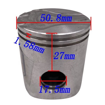 pistón 50,8 *27mm de las piezas de portador del pistón del compresor de los recambios del refrigerador y de la biela