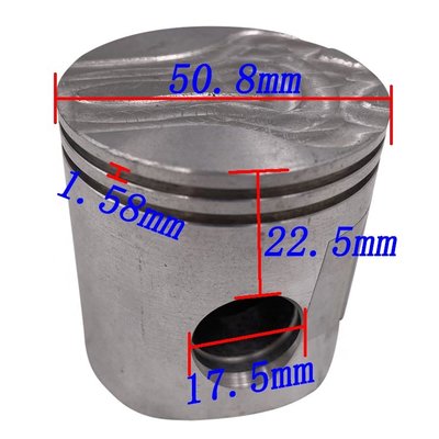 pistón hermético 50,8 de las piezas de portador del compresor del refrigerador del pistón del compresor de los recambios del refrigerador y de la biela en venta