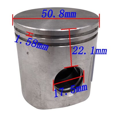 Pistón de aluminio semi hermético de los recambios del compresor del portador y biela