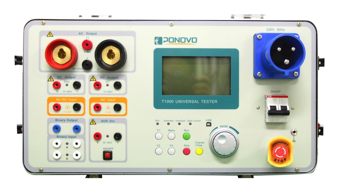 Ponovo T1000 Primary Injection Test Set for different types of relays