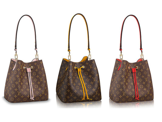 Replica Handbags,Louis Vuitton Luxury Monogram Canvas and Leather Handbag Neonoe