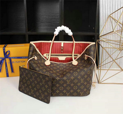 Replica Louis Vuitton Handbags,Wholesale Cheap Louis Vuitton Neverfull MM Monogram Canvas Women Handbags for Sale