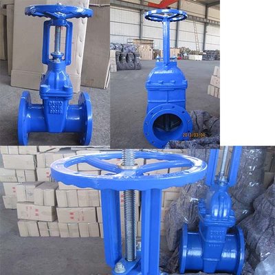 Rising Stem Resilient Seated Gate Valve Rubber Seal With BS5163 Standard