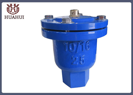 Screw Connection Air Release Valve Blue Color Ductile Iron With Stainless Steel Ball