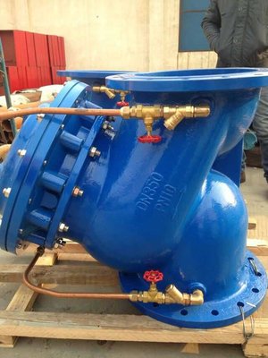 Float Ball Y Type Control Valve , Hydraulic Flow Control Valve Flange Type