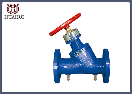 Red Handwheel Balanced Control Valve Double Flange With Accurate Flow Control