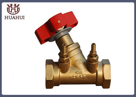 1" - 2" Hydraulic Balancing Valve , Brass Control Valve With Screw Handwheel