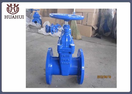 DN50-DN1200 BS5163 PN16  resilient seated gate valve brass stem nut with ss410 stem