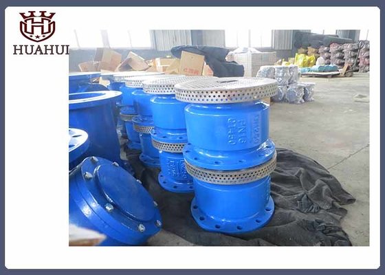 Silent Foot Flanged Check Valve With Filter DN50 SS420 Stem Blue Color