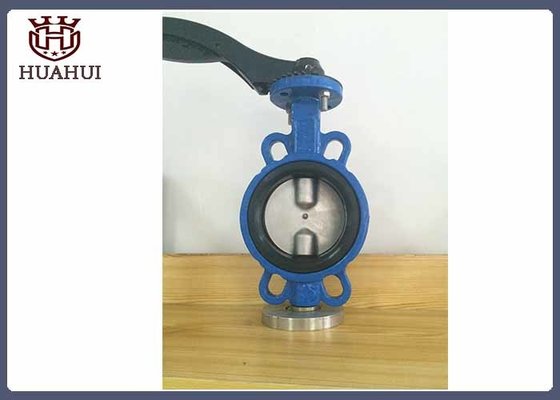 Lug Type 3'' Manual Butterfly Valve Wafer Type Cast Iron Simple Stucture