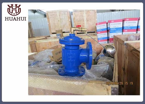 Angle Type Float Control Valve Flanged Connnection For Water Treatment