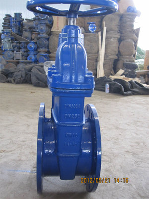Resilient seated gate valve water stop / open valve for water pipe system
