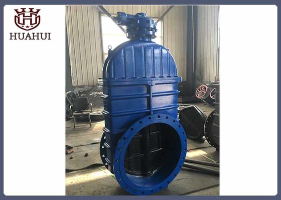 Double Flanged Resilient Seated Gate Valve Gearbox Operated DN600 For Fire Protection