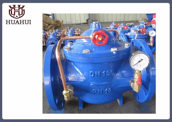 T Type Hydraulic Pressure Reducing Valve , Water Shut Off  Flow Control Check Valve