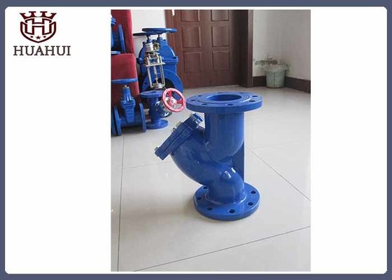 Double Flange Y Type Strainer Stainless Steel Screen Epoxy Coated DIN Standard