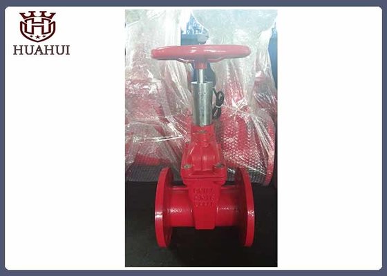 Dust - Proof Fire Protection Gate Valves , Red Color Os&Y Gate Valve DN50