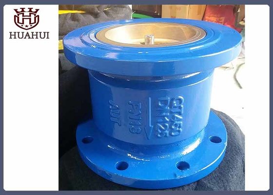 Silent Flanged Check Valve Stainless Steel Stem DN50 Blue Color For Water Treatment