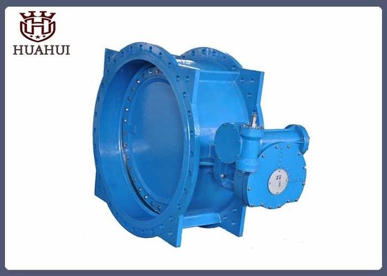 Double Eccentric Flanged Butterfly Valve Worm Gear With Elecric Operation