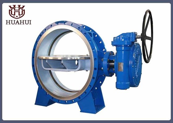 Flanged Double Concentric Butterfly Valve 64 Inch For Sewage Treatment