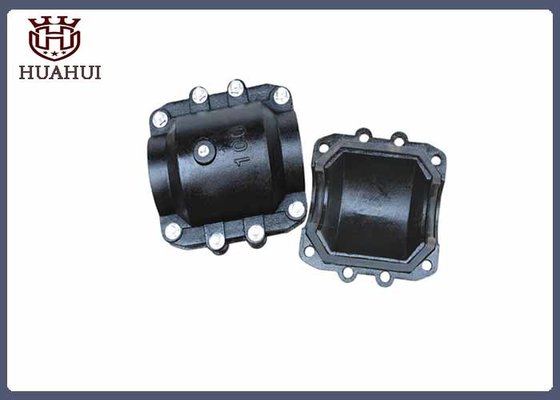 Quick Pipe Leak Repair Clamp , DN600 Pvc Pipe Repair Clamp Black Color