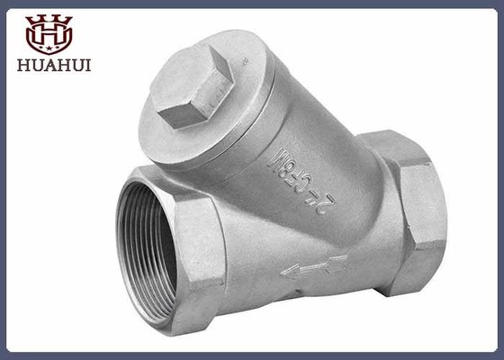 DN50 Y Type Strainer Stainless Steel 304 Thread Type With Screen ISO Certification