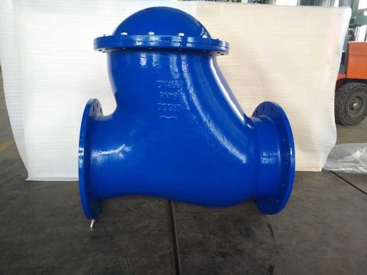 DIN3202  best sell ductile iron ball check valve with EPDM ball  DN50-DN400 with Sewage outlet with competitive price