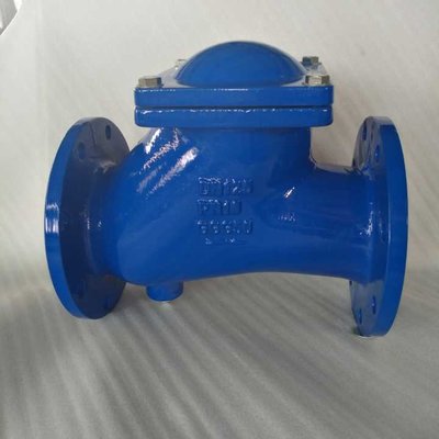 DIN3202  best sell ductile iron ball check valve with EPDM ball  DN50-DN400 with Sewage outlet with competitive price