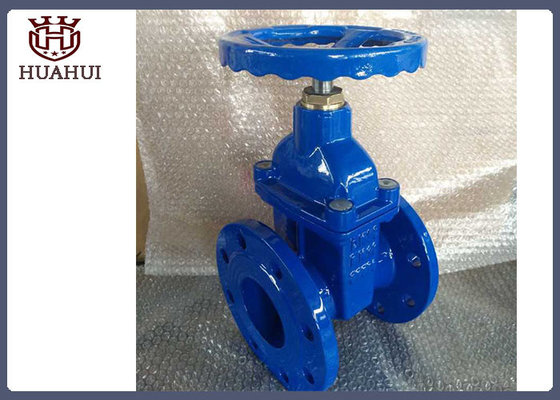 Best sell resilient seated gate valve with brass gland double flange ductile iron soft seal gate valve with best price