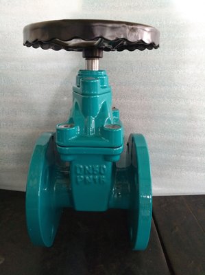 Best sell resilient seated gate valve with brass gland double flange ductile iron soft seal gate valve with best price