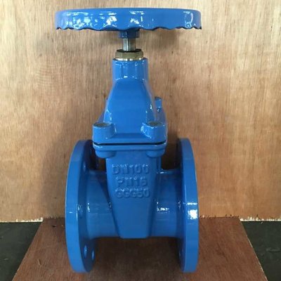 Best sell resilient seated gate valve with brass gland double flange ductile iron soft seal gate valve with best price