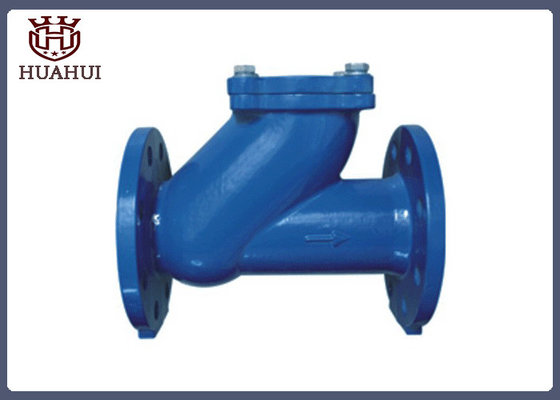 Rubber Ball Flanged Check Valve Automatic Type PN10 Working Pressure For Sewage