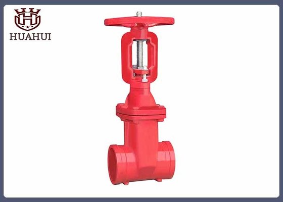 Groove End Rising Stem Gate Valve , Stainless Steel Gate Valve For Water Pipelines