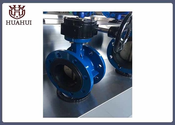 Gearbox Ss Butterfly Valve PN10 Working Pressure With Brass Stem Nuts