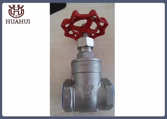 Stainless Steel Threaded Gate Valve , 24 Inch Ss Gate Valve For Clean Water