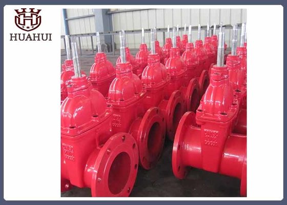 Fire Fighting Resilient Seated Gate Valve Ductile Iron Material No Rising Stem