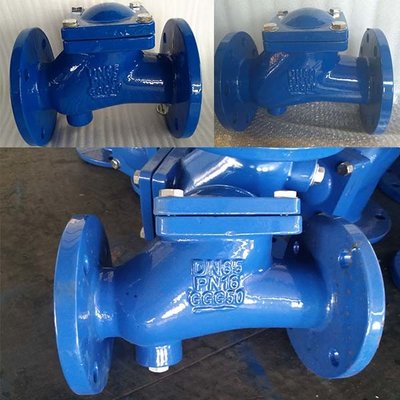 Gearbox Brass Ball Check Valve DIN Standard , Flange Type Check Valve For Sewage