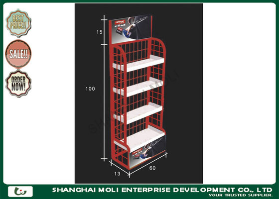 China Lubricant wire displays in stores promotion displays floor metal displays racks in supermarket distributor