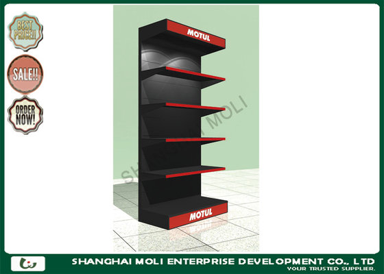 China Floor metal displays racks in supermarket five layers free standing racks displays distributor